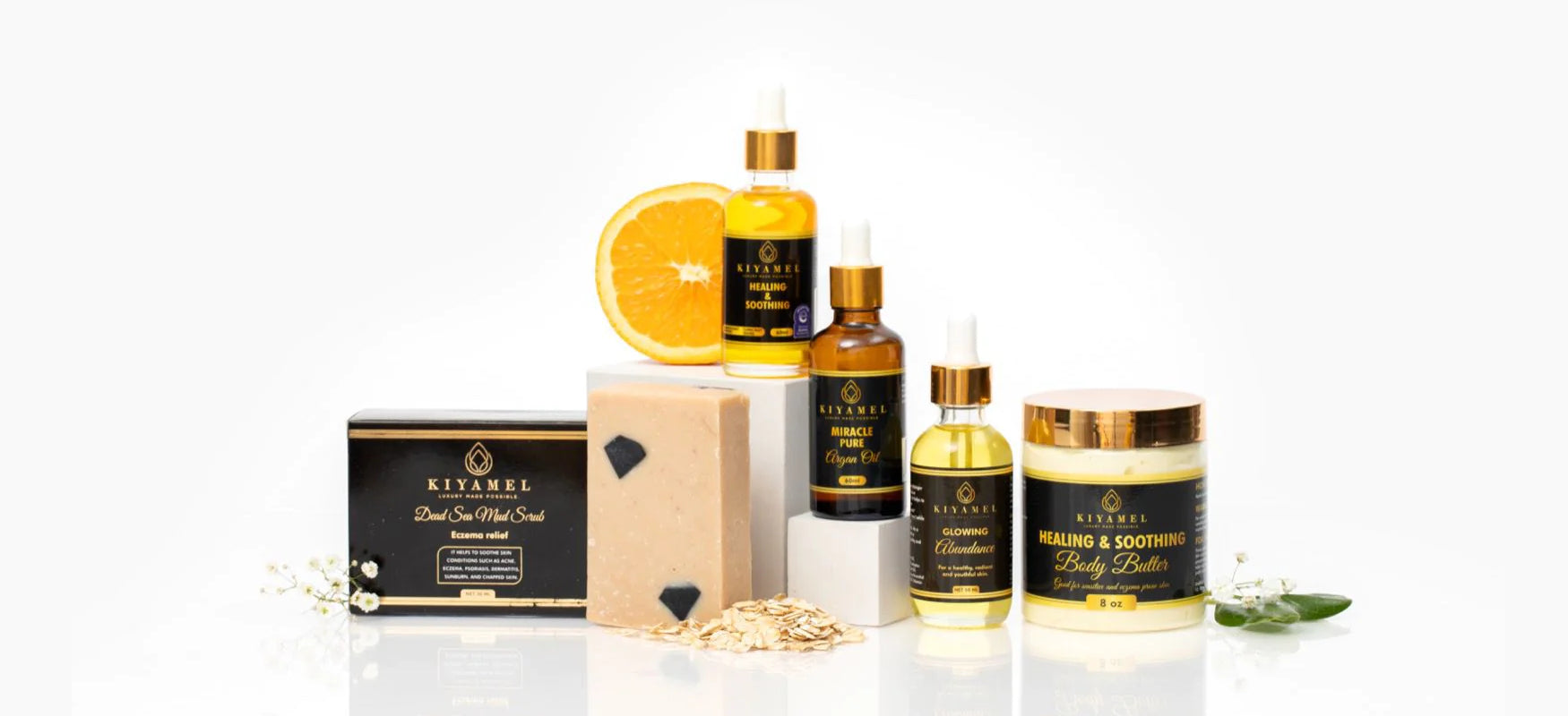 The Super Luxurious bundle| Essential Oils & Scrub for Skin | Kiyamel